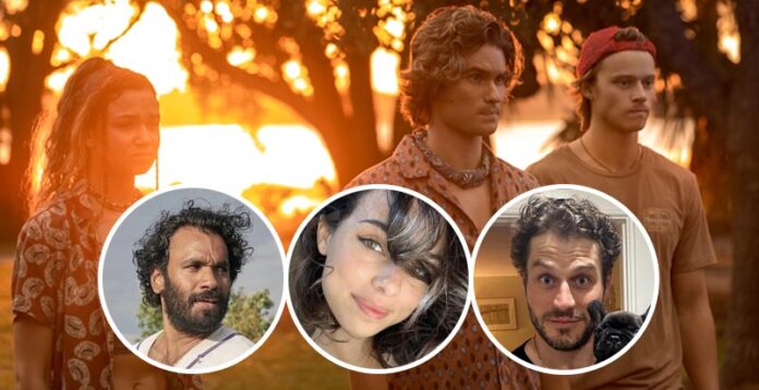 Andy McQueen, Fiona Palomo e Lou Ferrigno Jr in Outer Banks 3