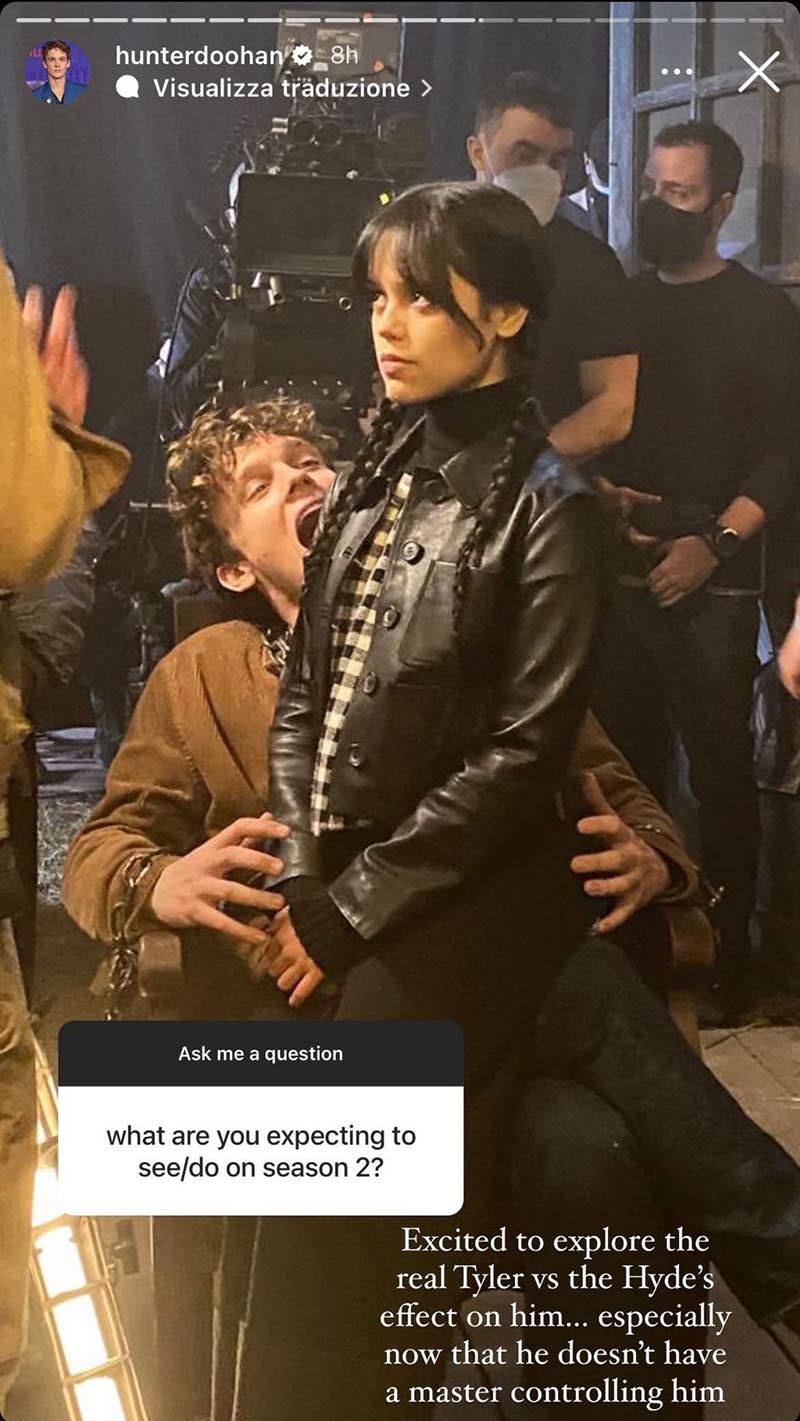 Hunter Doohan rivela cosa si aspetta da Mercoledì 2