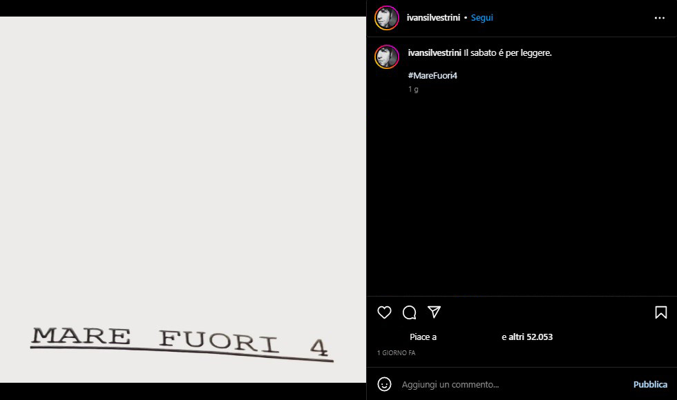 Ivan Silvestrini mostra la sceneggiatura di Mare Fuori 4