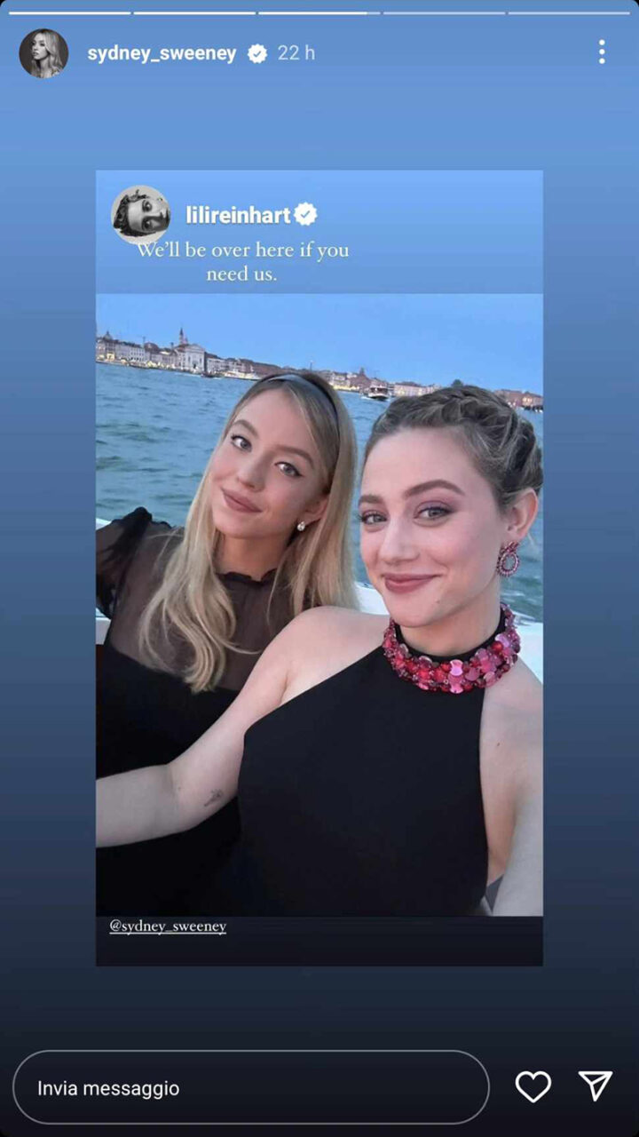 Lili Reinhart blocca le voci di malumori con Sydney Sweeney