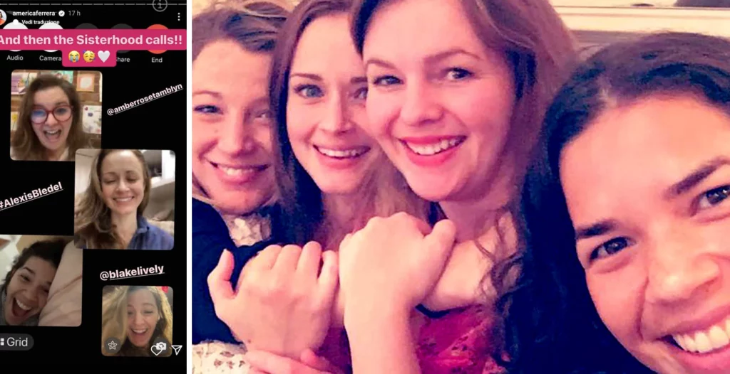 America Ferrera festeggia con le star di 4 amiche e un paio di jeans