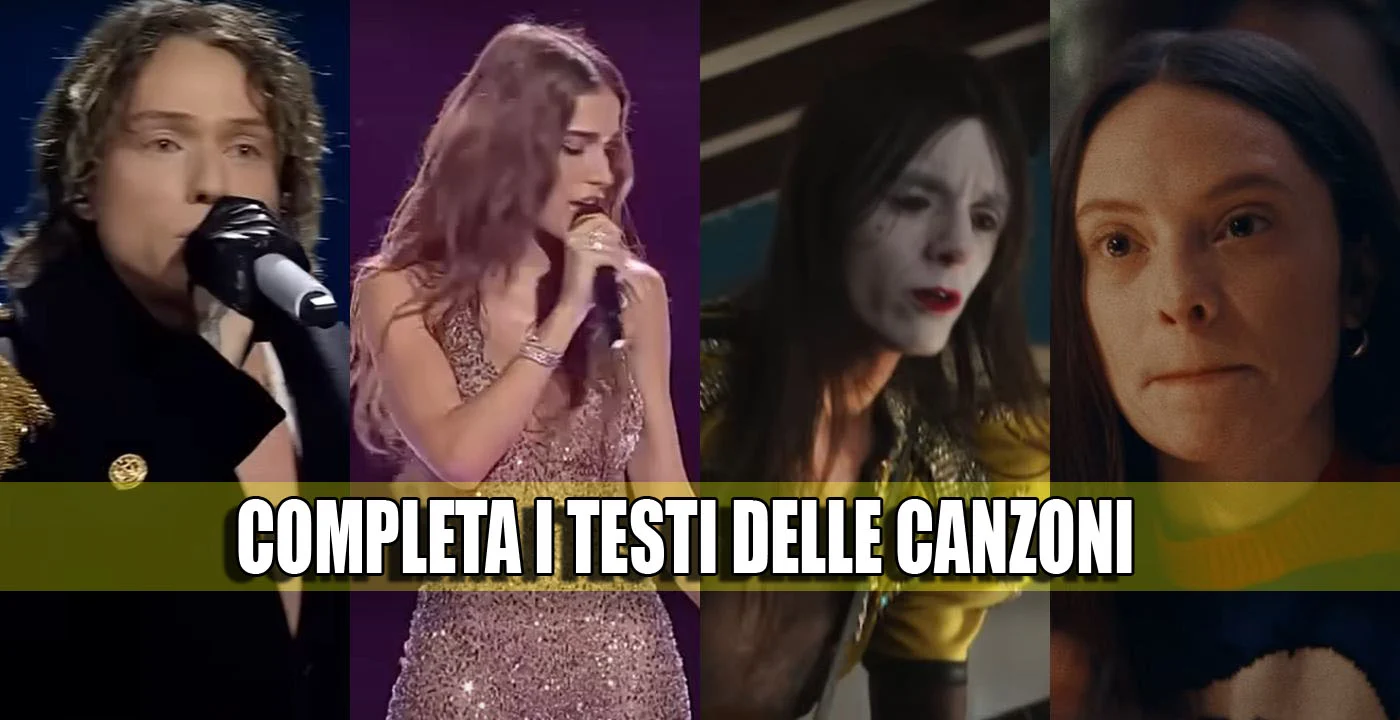 Completa i testi delle canzoni di Sanremo 2025 - QUIZ